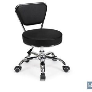 Salon Nail Pedicure Stool Pedicure Chair DAYTON BLACK Pneumatic, Adjustable, Rolling Salon Furniture & Equipment