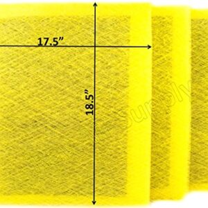 RAYAIR SUPPLY 20x20 Air Ranger Replacement Filter Pads 20X20 (3 Pack) Yellow