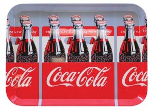 tablecraft cc389 coca-cola graphic serving tray , 15" by 11", multicolor