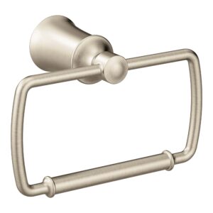 moen yb2186bn dartmoor decorative hand towel holder, brushed nickel