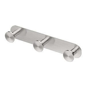 gatco 1286 modern glamour triple hook in satin nickel