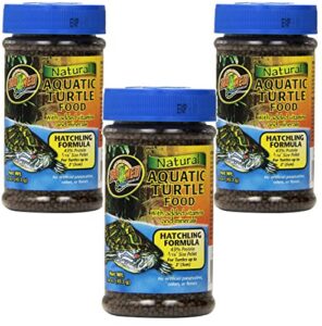 (3 pack) natural aquatic turtle food - hatchling formula