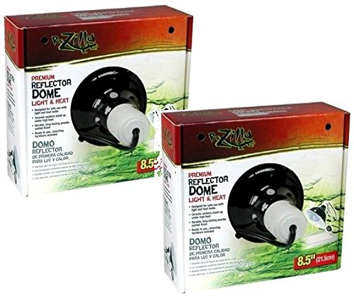 (2 Pack) Zilla Black Reflector Domes - 8.5 Inch