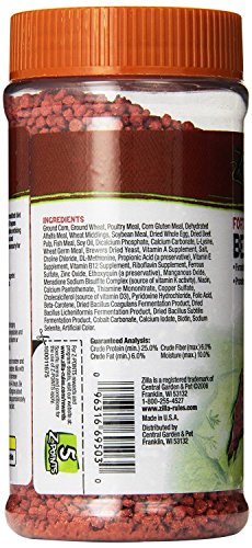 Zilla Reptile Food Bearded Dragon Fortified, 6.5-Ounce (3 Pack)