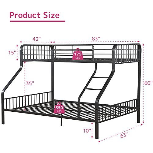 ACME FURNITURE Caius Twin XL/Queen Bunk Bed - 37605 - Gunmetal.