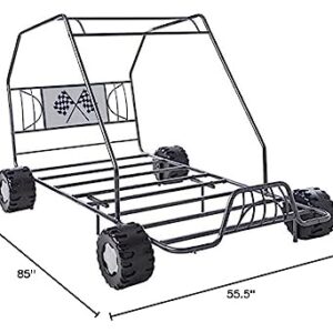 ACME Furniture 2 Count Xander Bed, Twin, Gunmetal Go Kart