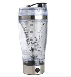 electric protein shaker cup w/ detachable electric motor mixer - 450ml - hygienic & bpa free