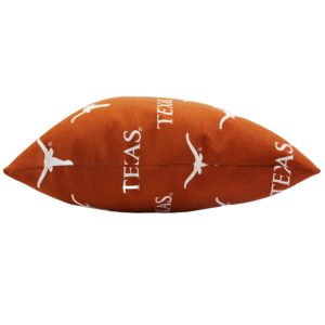 College Covers Outdoor Decorative Pillow Pillow, 16" X 16", Texas Longhorns