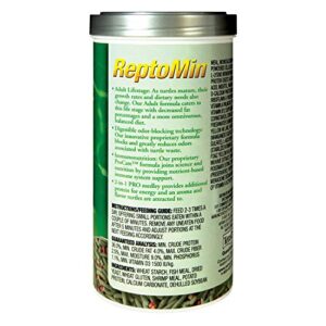 TetraFauna Pro ReptoMin Adult Turtle Formula 8.11 Ounces, Floating Sticks Turtle Food (77099-00)