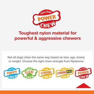 Nylabone Dog Toy Power Chew Dog Toy for Aggressive Chewers - X-Shape Dog Toy - Small - Up to 25 lbs.