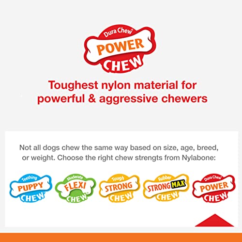 Nylabone Dog Toy Power Chew Dog Toy for Aggressive Chewers - X-Shape Dog Toy - Small - Up to 25 lbs.