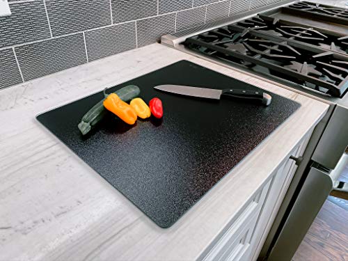 Vance Extra Large Black 16 x 20 inch Surface Saver Cutting Board for Over Sink Prep | Best Kitchen Chopping Board | BPA-Free | Non-Porous