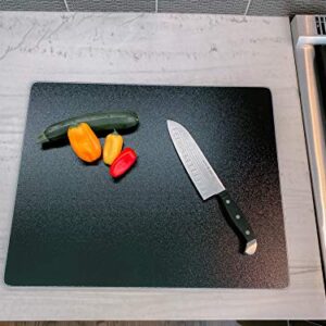 Vance Extra Large Black 16 x 20 inch Surface Saver Cutting Board for Over Sink Prep | Best Kitchen Chopping Board | BPA-Free | Non-Porous