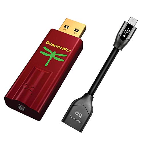 Audioquest - Dragonfly RED - USB Stick DAC and DragonTail (For Android Devices) Bundle