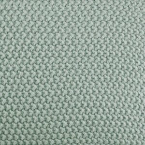 INK+IVY Bree Knit Throw Pillow Cover, Casual Oblong Decorative Pillow Cover, 12X20, Aqua