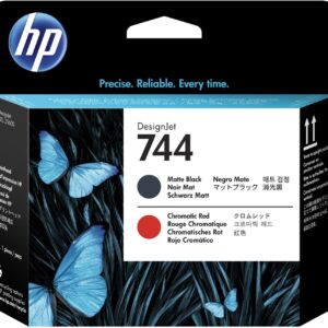 HP F9J88A 744 Matte Black/Chromatic Red Printhead