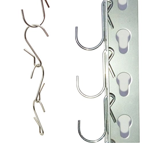 LJY 10-Pack Polished Metal Clip Type Hanging Hooks, Holds up to 10 lbs