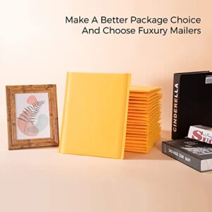 Fuxury Kraft Bubble Mailers 8.5x12 Inch 25 Pack, Strong Adhesion Padded Envelopes #2,Self Seal Bubble Envelopes, Padded Mailers，Book Mailers Packaging for Small Business,Yellow