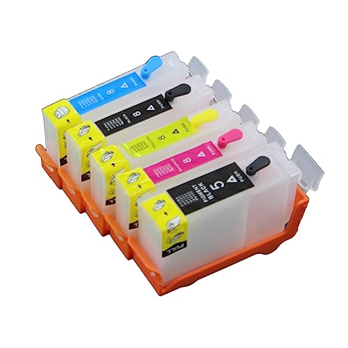 UPink 5pcs PGI-5 CLI-8 Empty refillable Ink Cartridge Compaible for Canon ip4200 ip4300 ip5200 MP500 mp600 mp610 mp530 mp800 mp810 mp830with ARC chip