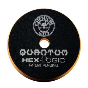 Chemical Guys BUFX112HEX6 Hex-Logic Quantum Medium-Heavy Cutting Pad, Orange (6.5 Inch Pad made for 6 Inch backing plates)