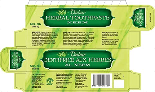 Dabur Toothpaste (Neem, 200 gm)