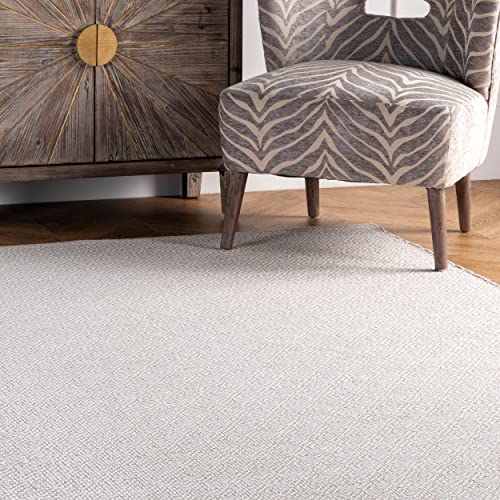 nuLOOM Lorretta Geometric Cotton Area Rug, 6' x 9', Taupe