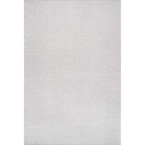 nuLOOM Lorretta Geometric Cotton Area Rug, 6' x 9', Taupe