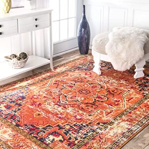 nuloom vintage mackenzie area rug, 3' x 5', orange