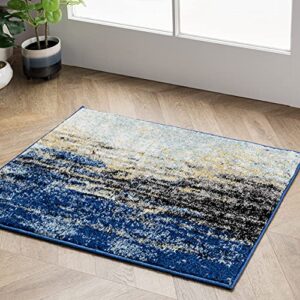 nuloom katharina abstract motif area rug, 2' x 3', blue