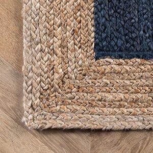 nuLOOM Eleonora Casual Jute Area Rug, 2' x 3', Blue