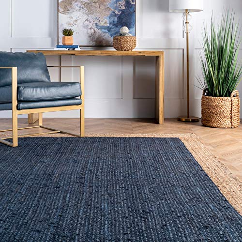 nuLOOM Eleonora Casual Jute Area Rug, 2' x 3', Blue