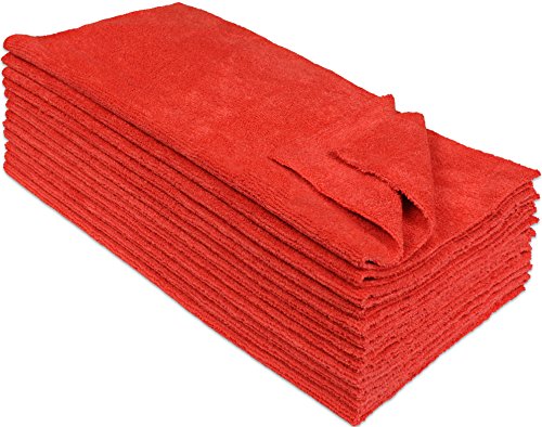 CleanAide® Microfiber Ultrasonic Cut Cleaning Towels 14 x 14in 300 GSM 12-Pack