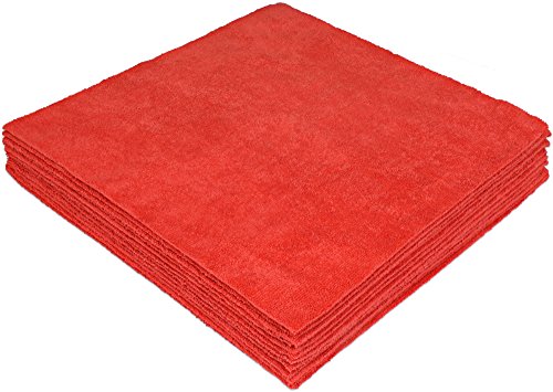 CleanAide® Microfiber Ultrasonic Cut Cleaning Towels 14 x 14in 300 GSM 12-Pack