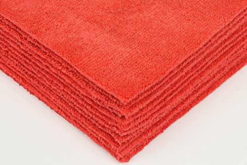 CleanAide® Microfiber Ultrasonic Cut Cleaning Towels 14 x 14in 300 GSM 12-Pack