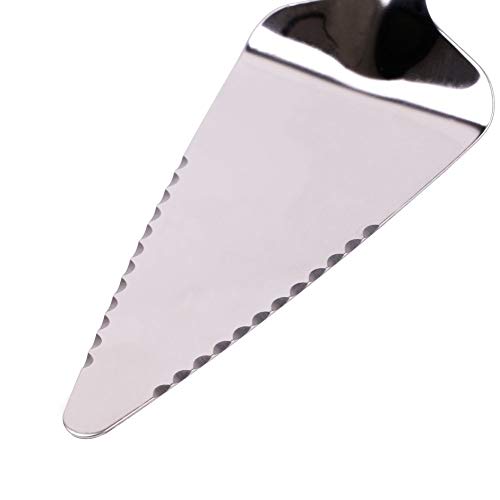 VOFO Flatware Pie Server Stainless Steel Cake Pizza Cutter Tart Dessert Slicer (Black)