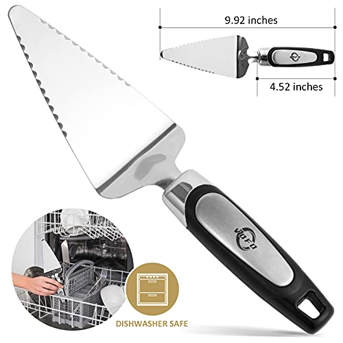 VOFO Flatware Pie Server Stainless Steel Cake Pizza Cutter Tart Dessert Slicer (Black)