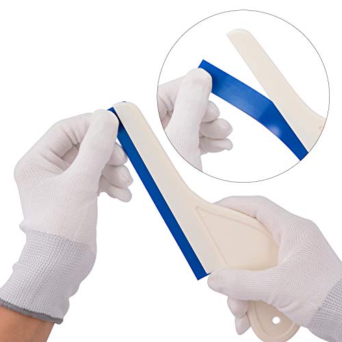 EHDIS Car Squeegee with Soft Silicone Water Blade Auto Vinyl Squeegee with Handle Car Vehicle Window Washing Cleaning-Pack of 1