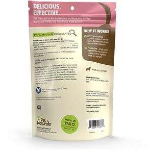 Pet Naturals Daily Probiotic for Dogs, Duck Flavor, 160 Bite Sized Chews - Vet Recommended Digestive and Immune Support Supplement