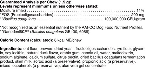 Pet Naturals Daily Probiotic for Dogs, Duck Flavor, 160 Bite Sized Chews - Vet Recommended Digestive and Immune Support Supplement