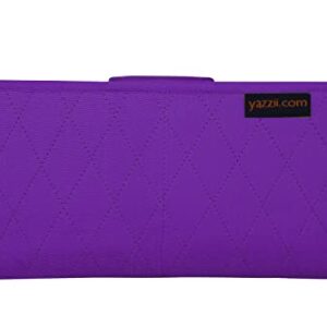 Yazzii Compact Craft Organizer Tote Bag - Portable Storage Bag Organizer - Multipurpose Storage Organizer for Crafts, Cosmetics & Jewelry-Purple