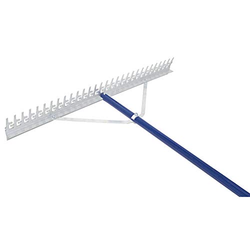 Extreme Max 3005.4095 36" Commercial-Grade Screening Rake for Beach and Lawn Care with 66" Handle