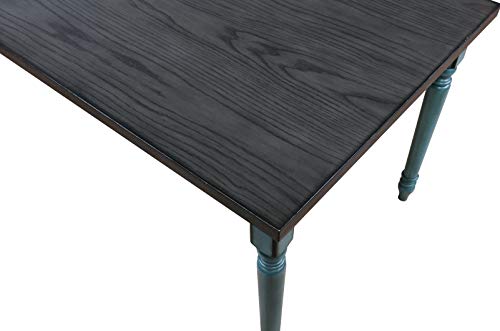 Powell Furniture Willow Dining Table, Multicolor, 35.1/2" x 59" x 30.1/4"