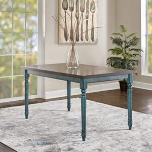 Powell Furniture Willow Dining Table, Multicolor, 35.1/2" x 59" x 30.1/4"