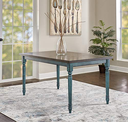 Powell Furniture Willow Dining Table, Multicolor, 35.1/2" x 59" x 30.1/4"