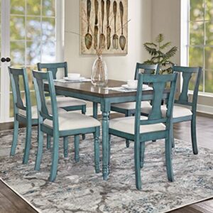 Powell Furniture Willow Dining Table, Multicolor, 35.1/2" x 59" x 30.1/4"