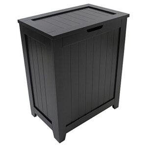 redmon 5220bk contemporary country hamper, black