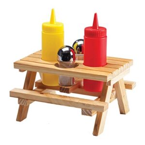 wilcor table condiment holder, one size, wood