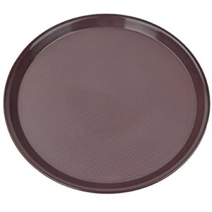 Ggbin Round Serving Tray for Food, Non-Slip, Set of 4