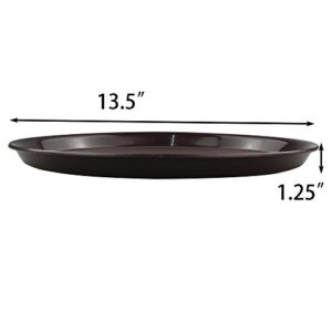 Ggbin Round Serving Tray for Food, Non-Slip, Set of 4