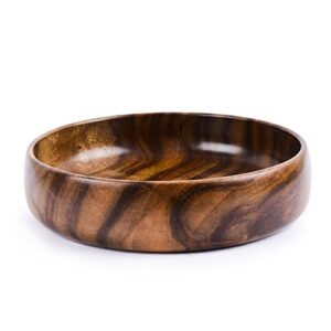 rusticity® wood serving bowl - medium | handmade | (7.9 inch)